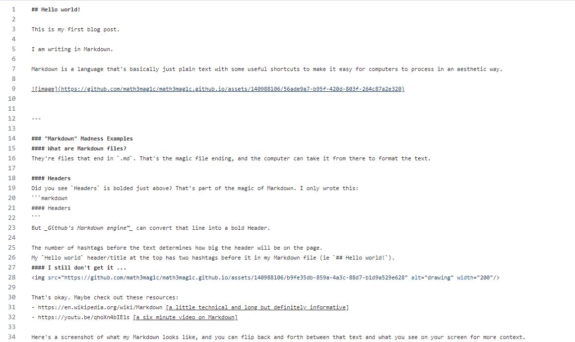 Hello world! | The Mathemagic Blog
